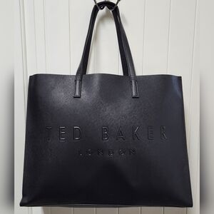 Ted Baker London | Bags | Ted Baker London Black Canvas Large Tote ...